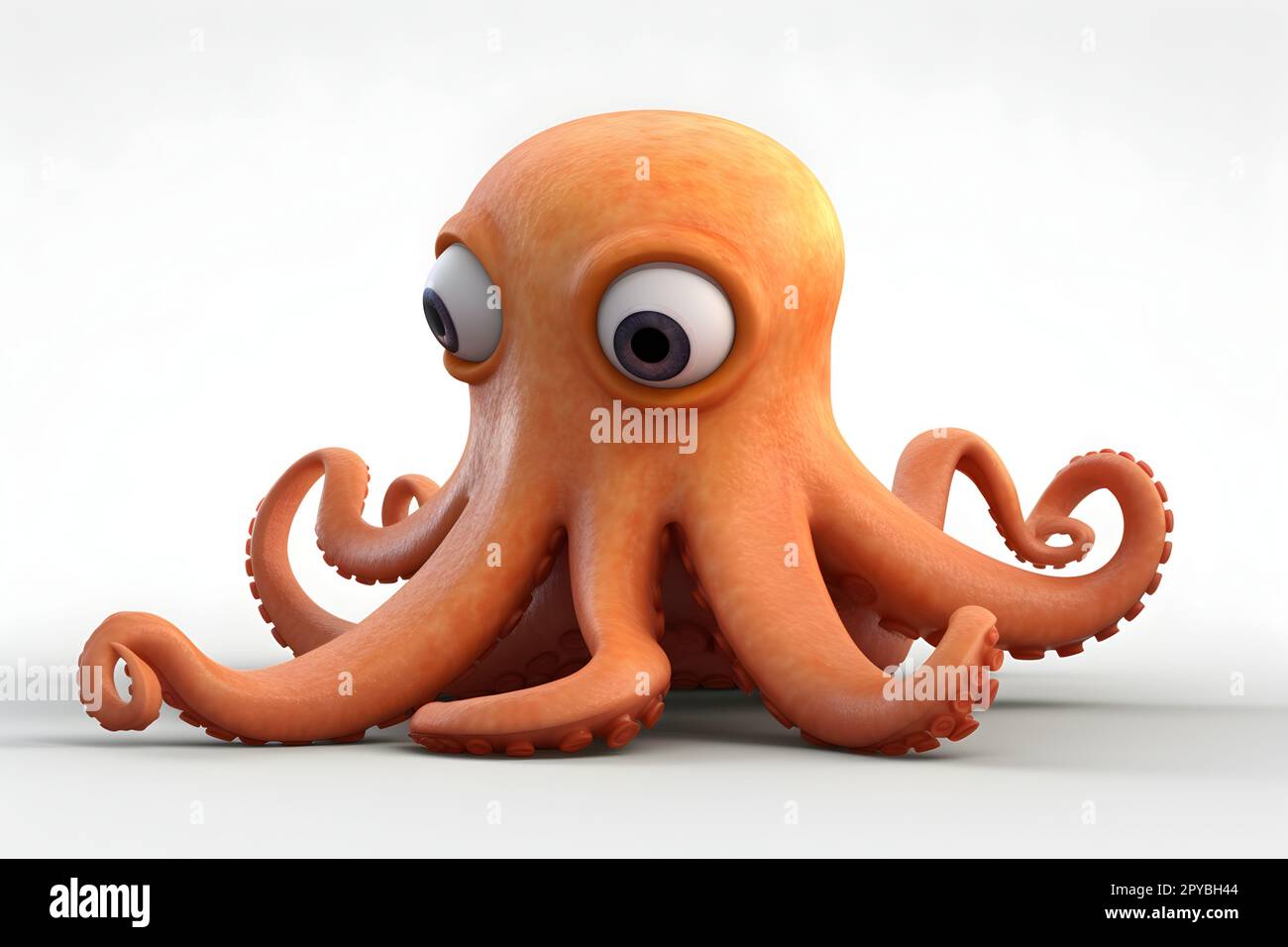 3d Octopus Cartoon