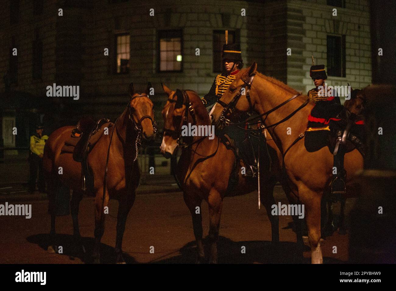 London, UK, 3rd May 2023, Night time Coronation rehearsal - Chrysoulla ...