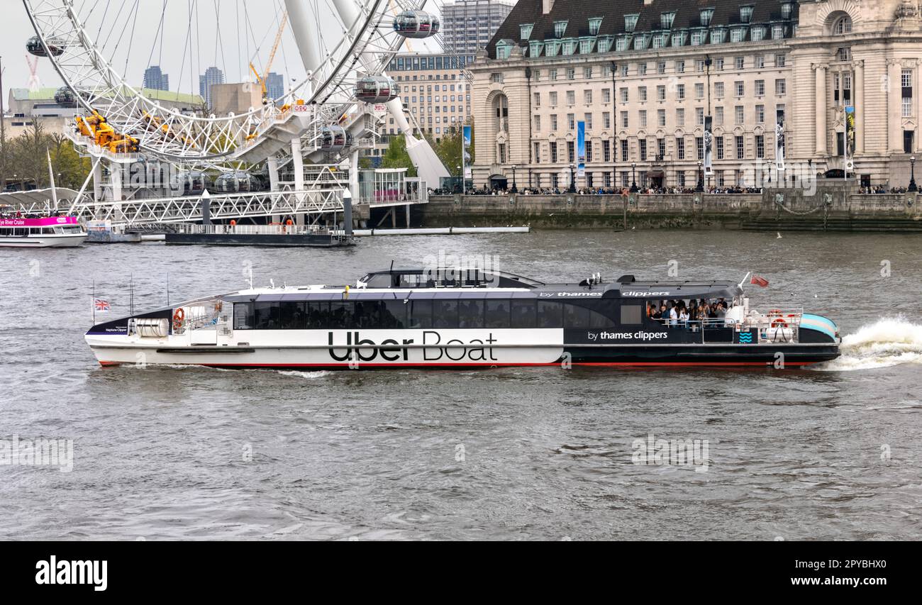 Thames clipper uberboat hi-res stock photography and images - Alamy