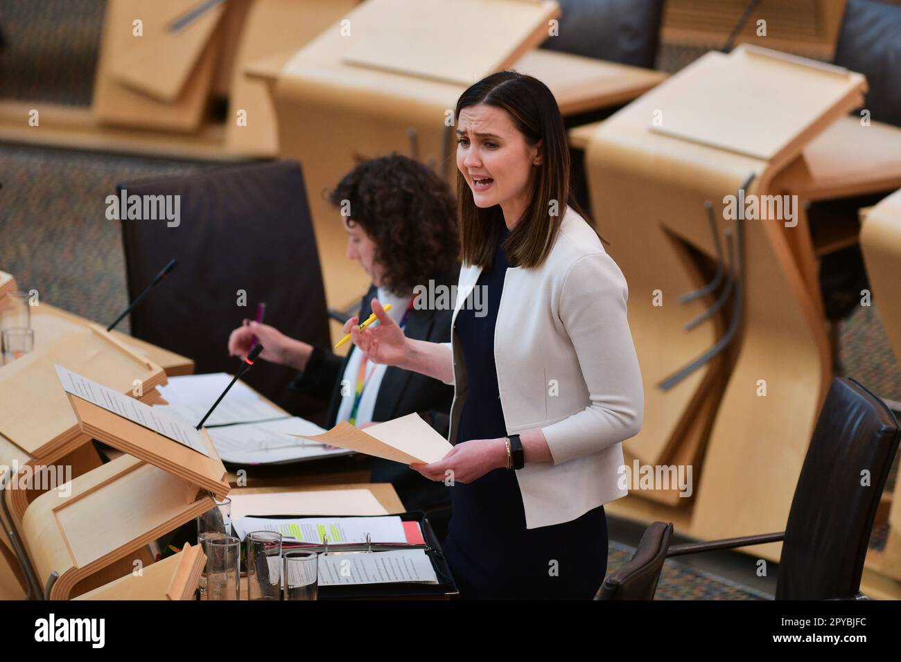 Edinburgh Scotland, UK 03 May 2023. Màiri McAllan Cabinet Secretary for ...