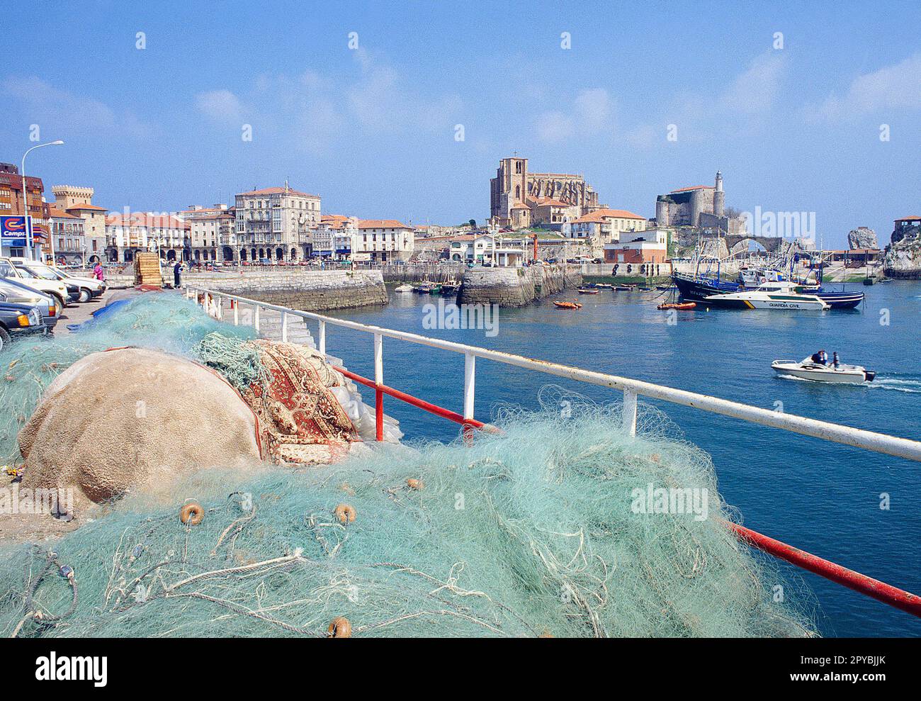 Overview. Castro Urdiales, Cantabria, Spain Stock Photo - Alamy