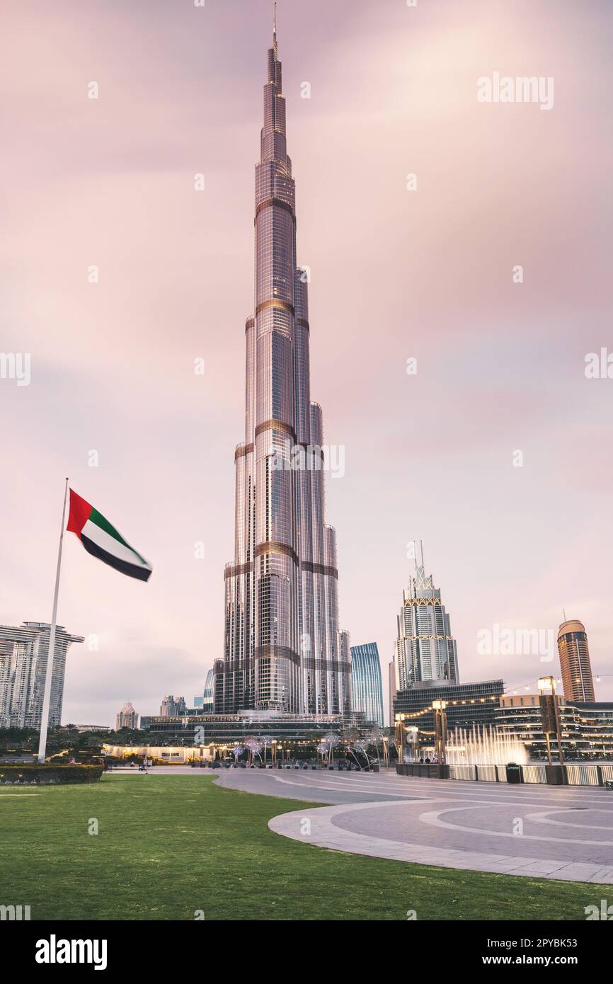 18 January 2023, Dubai, UAE: Burj Khalifa with its incredible height ...