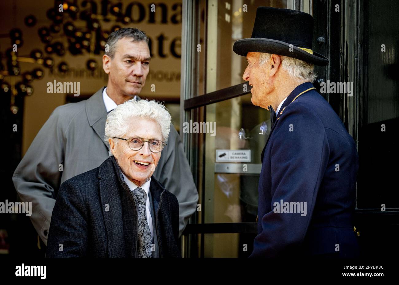 THE HAGUE - Jacques d'Ancona leaves after the memorial service for Paul ...