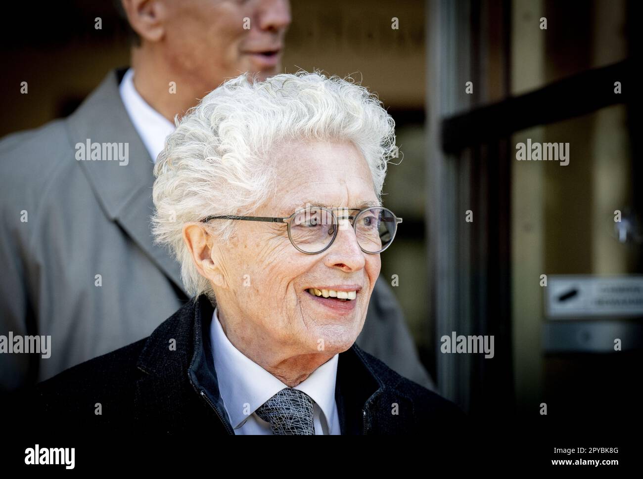 THE HAGUE - Jacques d'Ancona leaves after the memorial service for Paul ...