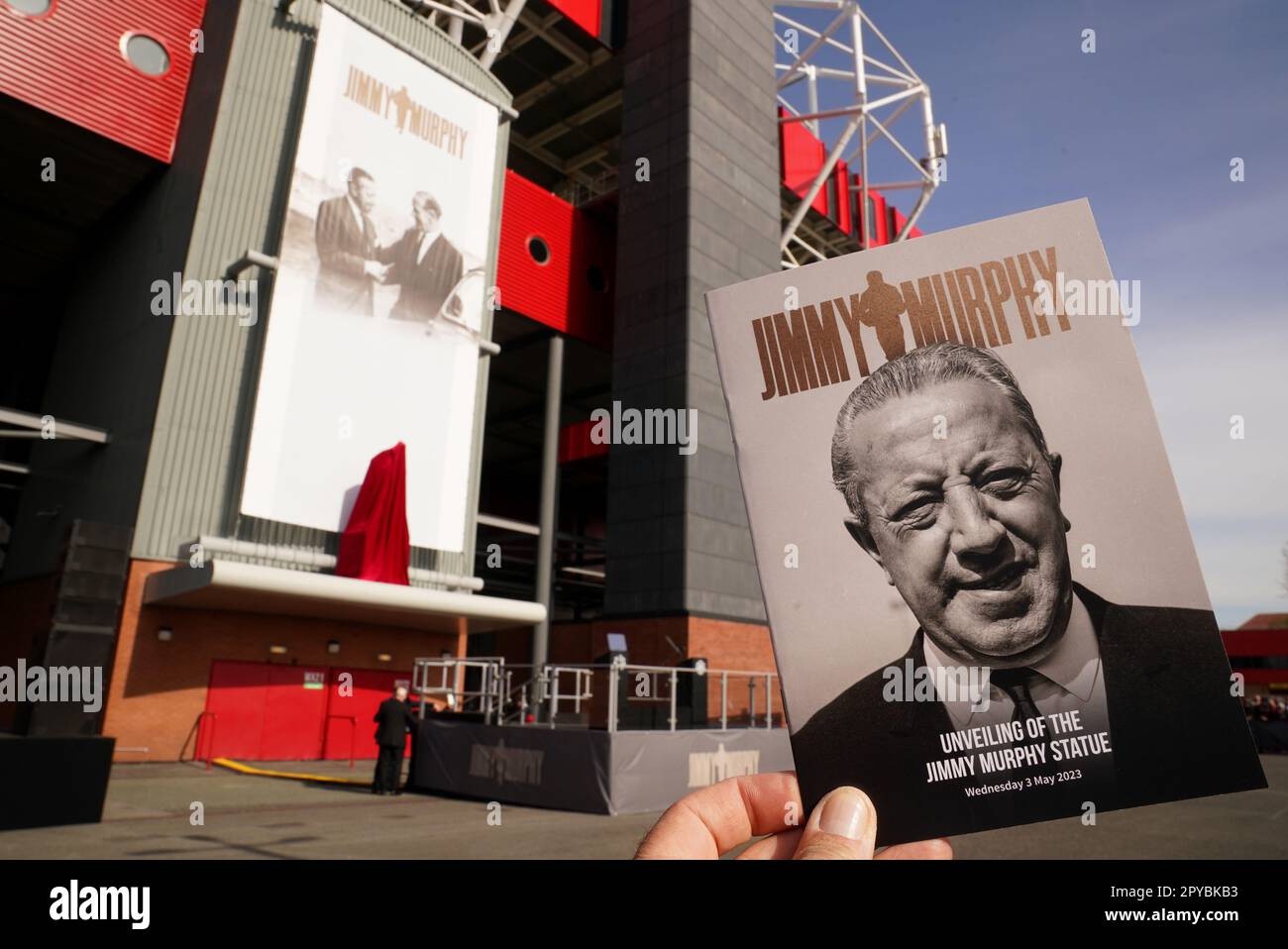 A program tribute for former Manchester United player Jimmy Murphy ...