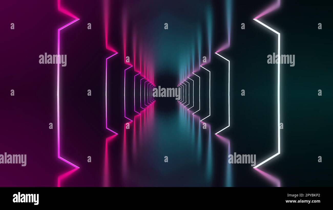 Hexagonal neon background in purple blue colors. Tech background ... Hexagonal neon background in purple blue colors. Tech background ...