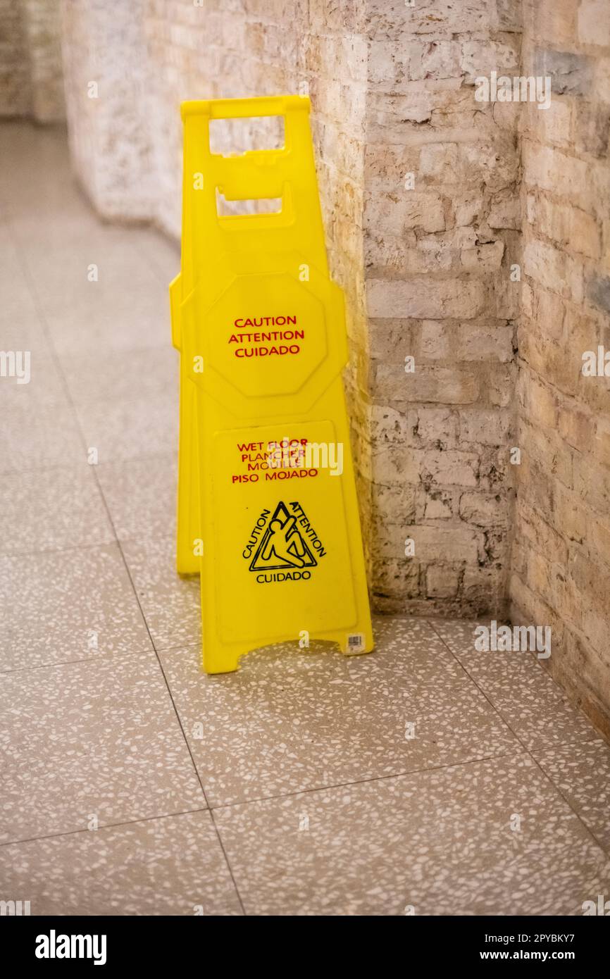 Slippery floor hi-res stock photography and images - Alamy