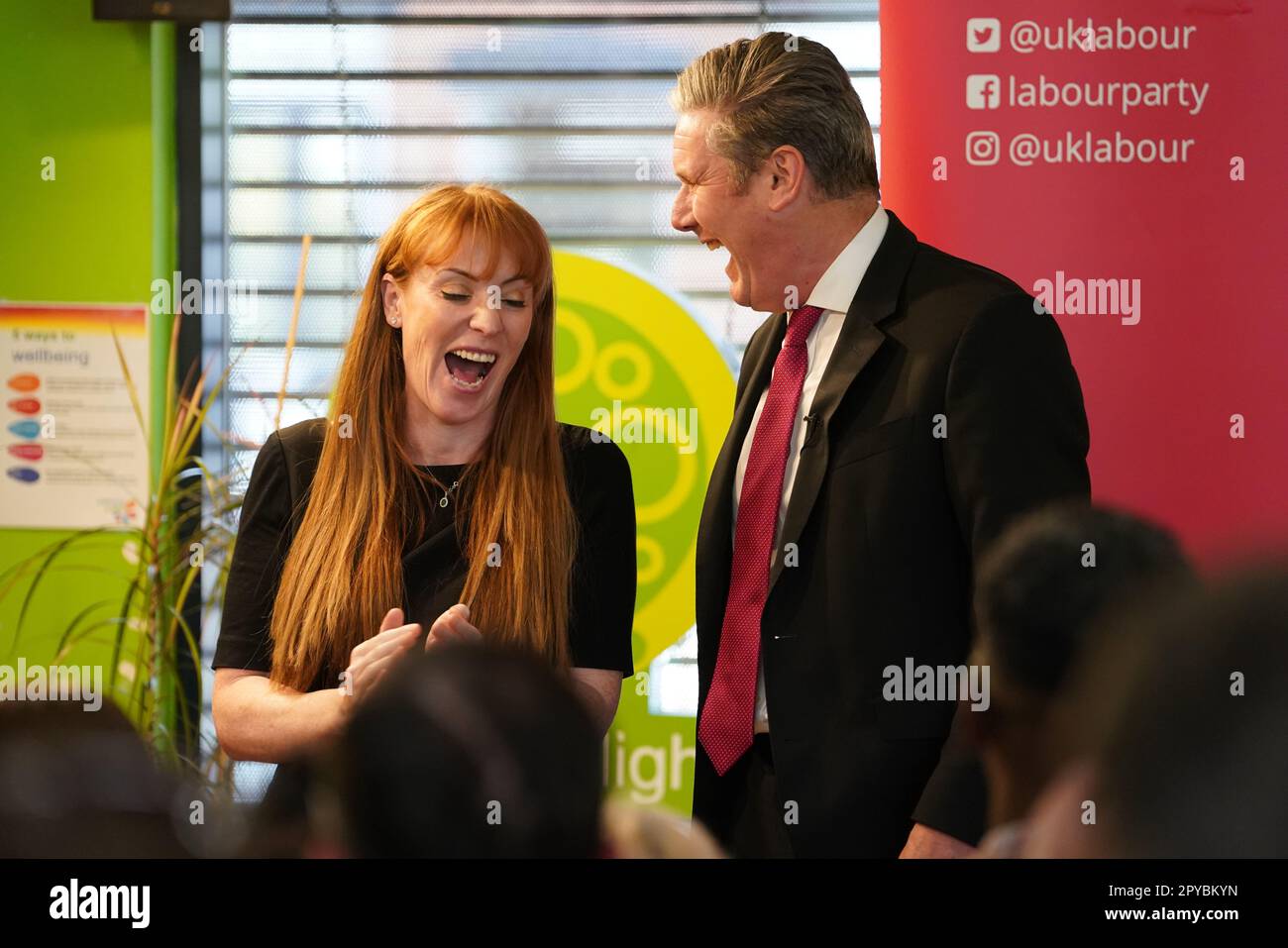 Labour leader Sir Keir Starmer with deputy leader Angela Rayner, during ...