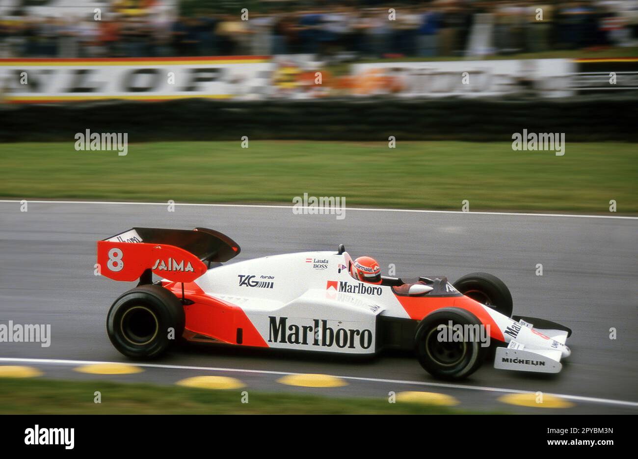 1984 British Grand Prix - Brands Hatch - Niki Lauda, McLaren MP4/2 ...