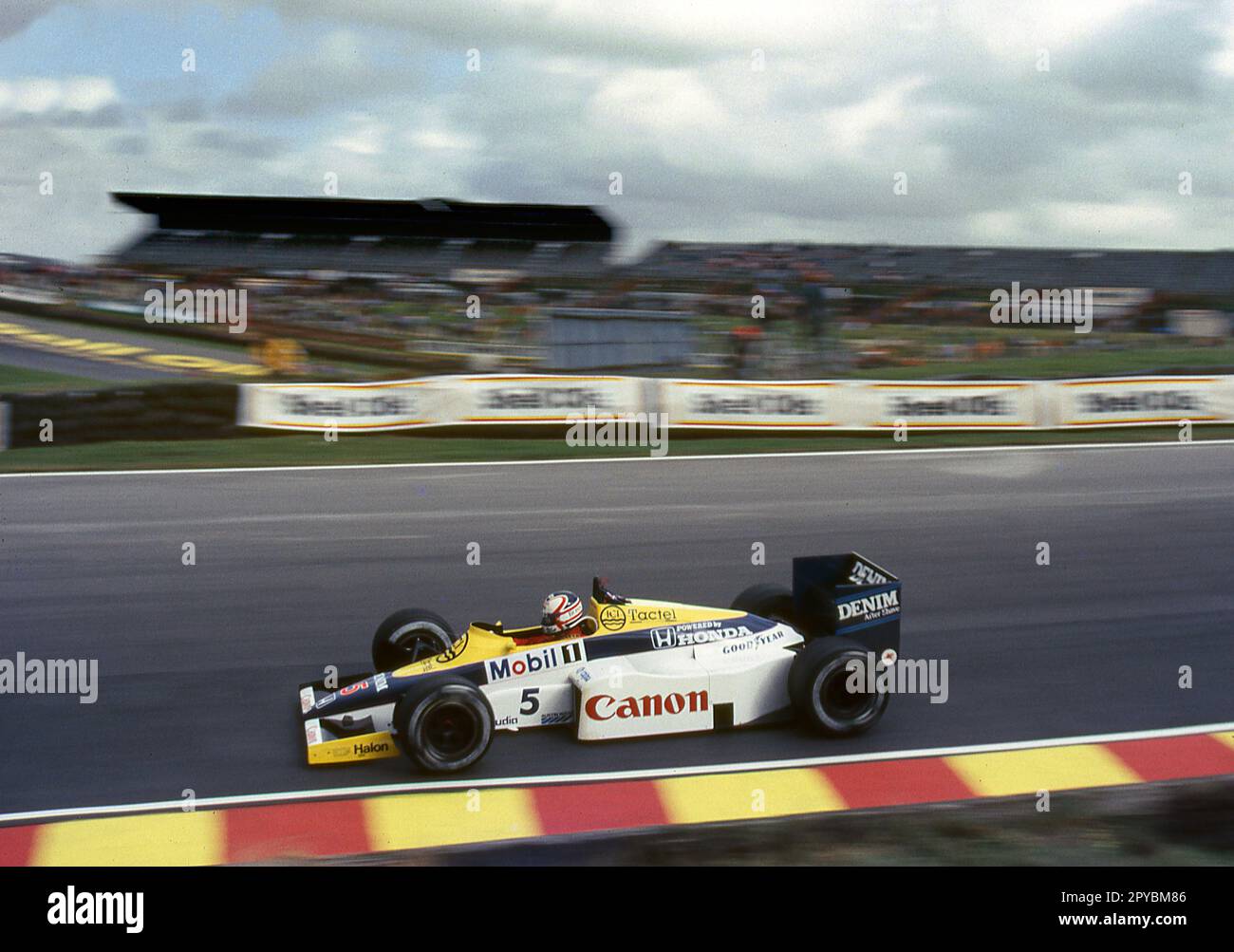 1985 European Grand Prix - Brands Hatch - Winner Nigel Mansell in ...