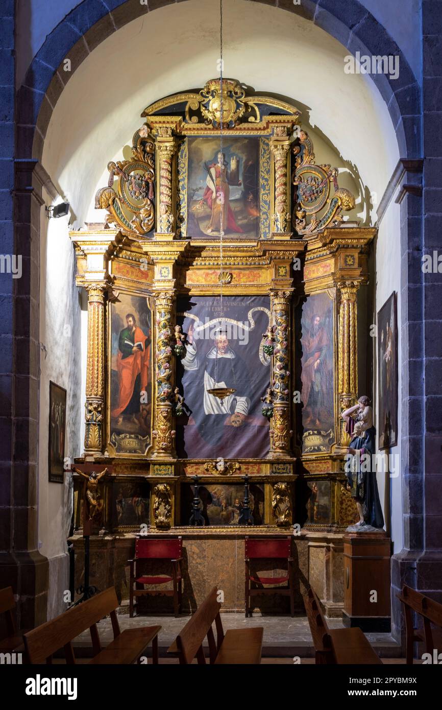 retablo barroco de San Vicente Ferrer, siglo XVII, Iglesia de Santo ...