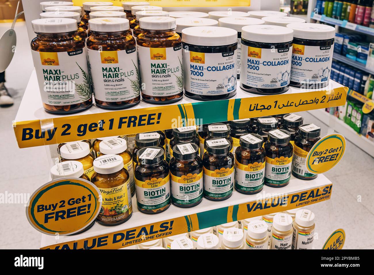 18 January 2023, Dubai, UAE: Collagen and biotin health dietary ...