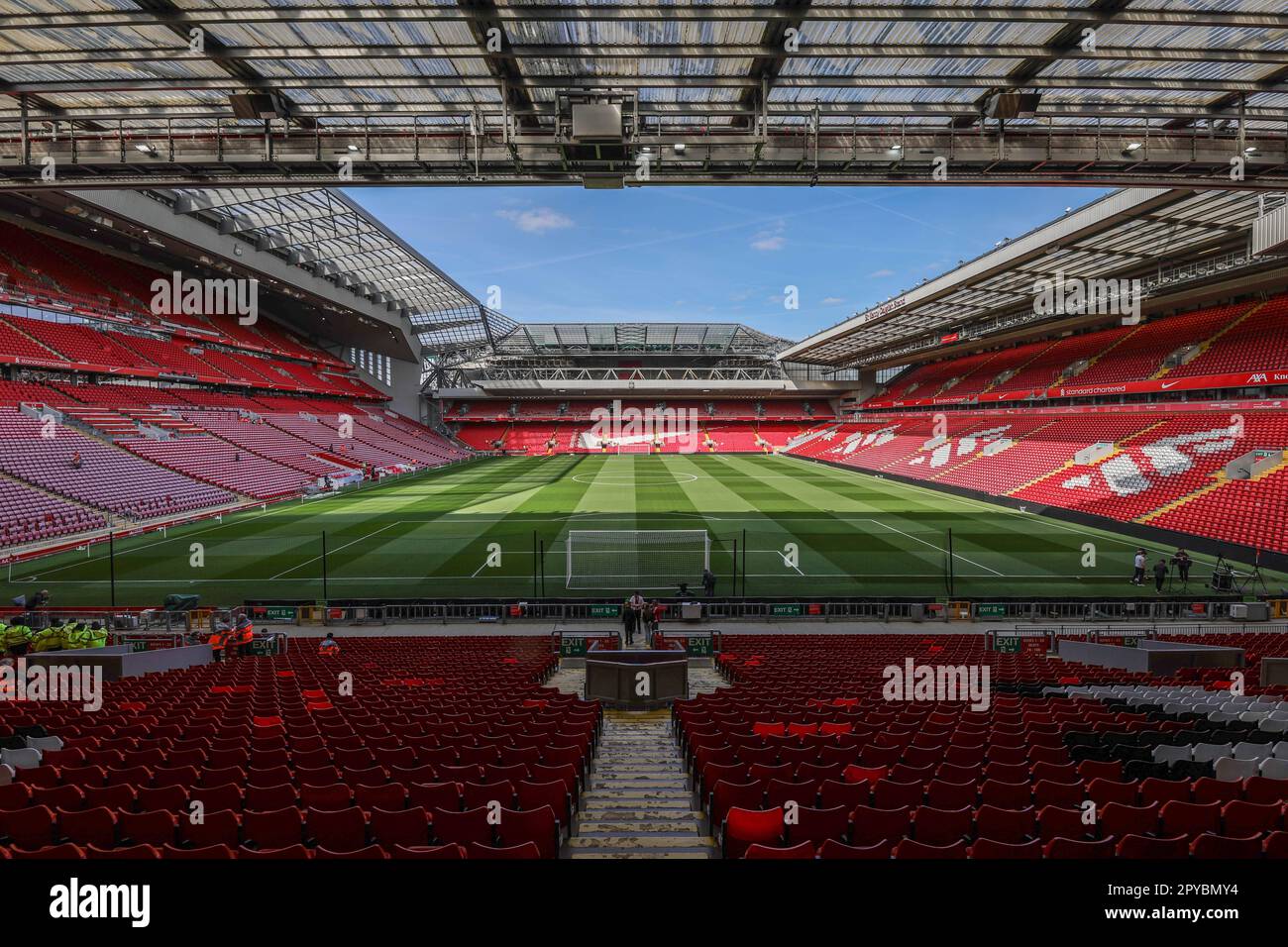 A general view of Anfield ahead of the Premier League match Liverpool ...