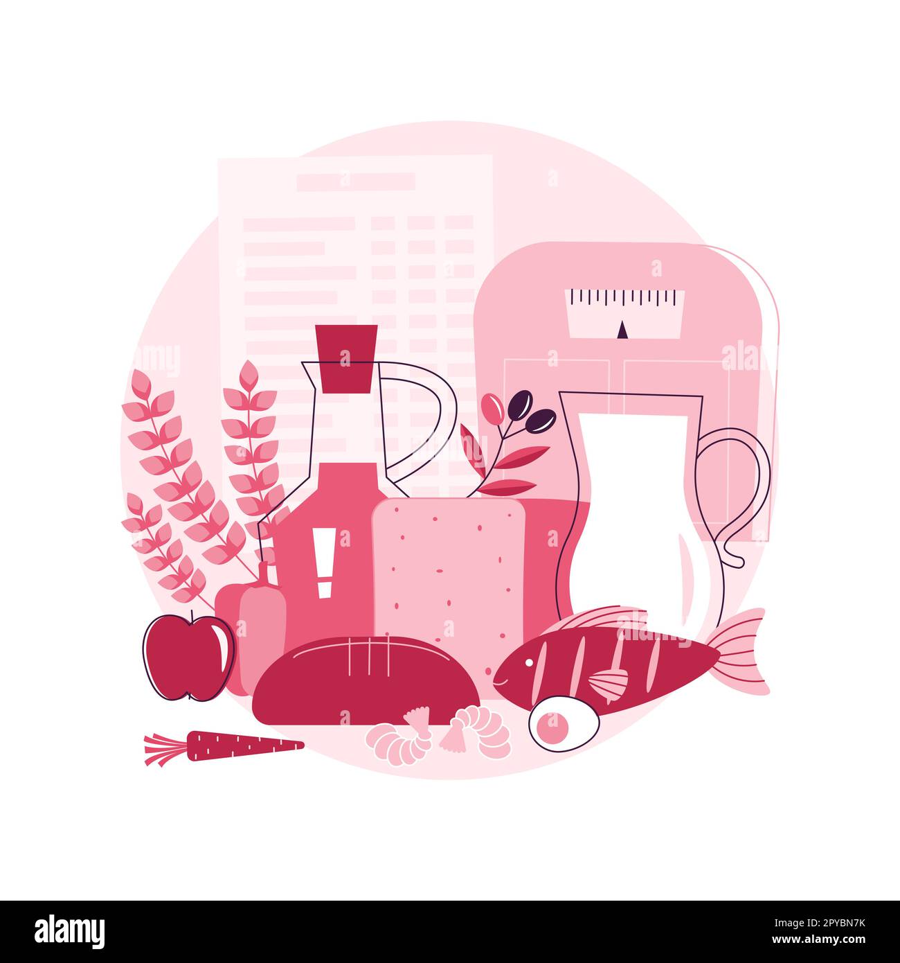 Mediterranean diet abstract concept vector illustration. Healthy ...