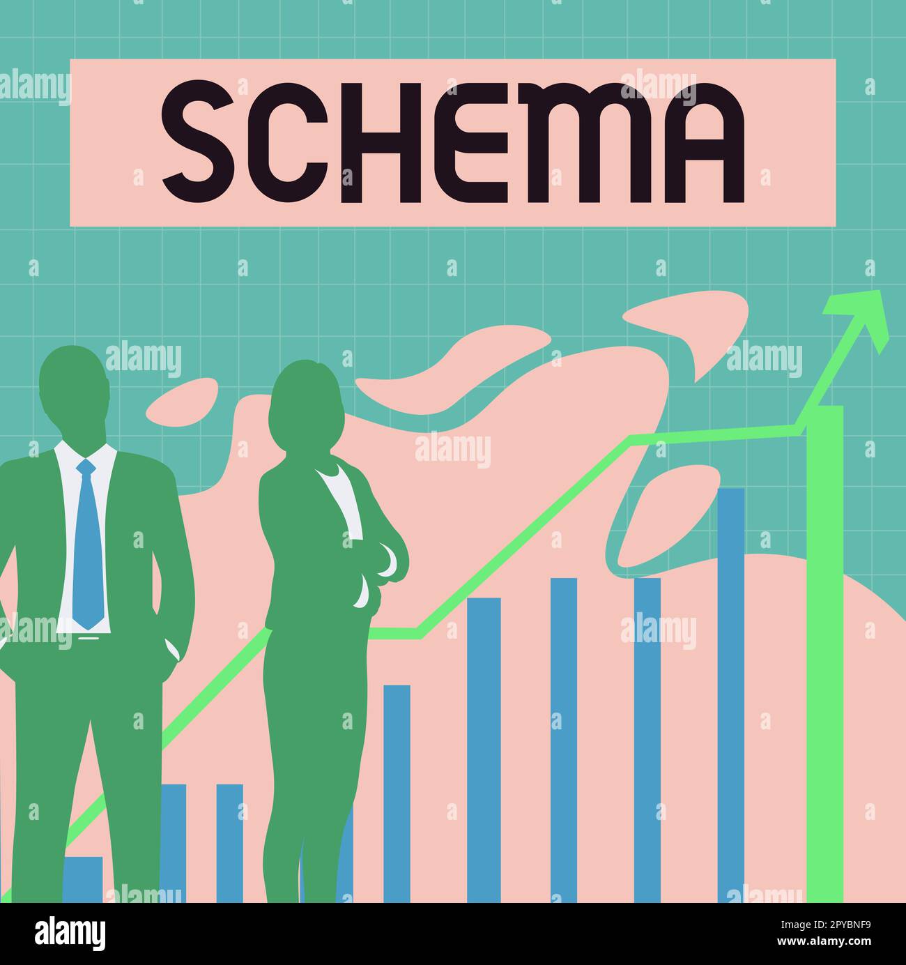 Writing displaying text Schema. Concept meaning representation of plan ...