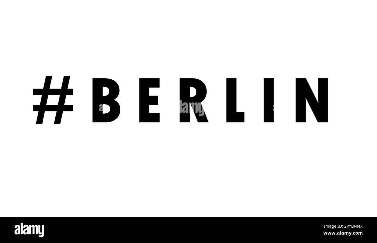 White text berlin hi-res stock photography and images - Alamy