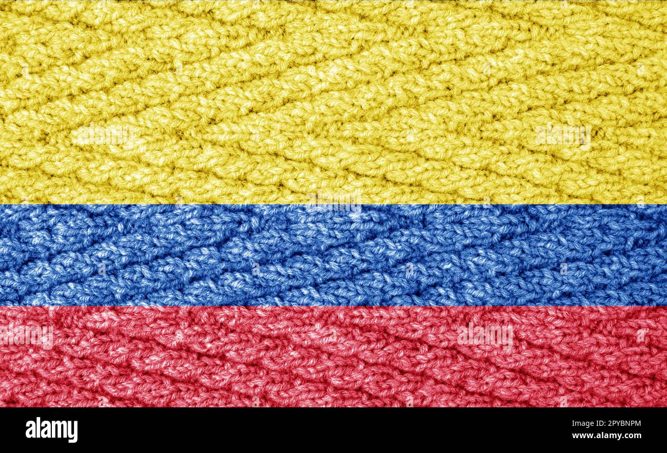 Flag on the knitted surface Stock Photo - Alamy