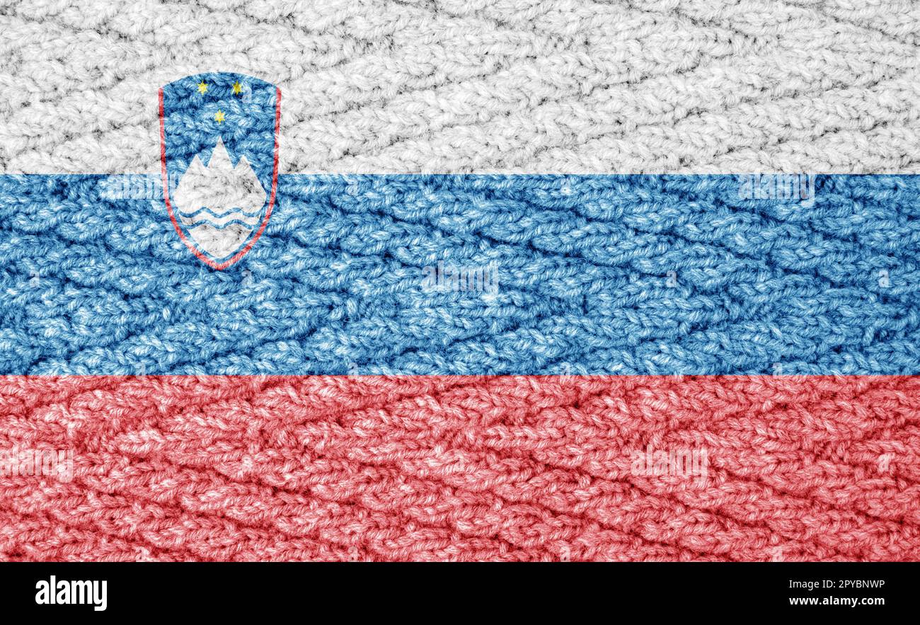 Flag on the knitted surface Stock Photo - Alamy