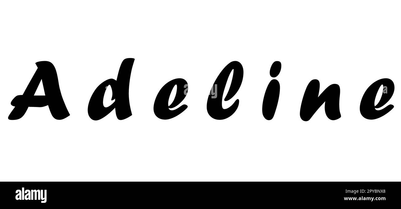 Simple text name design for Adeline Stock Photo - Alamy