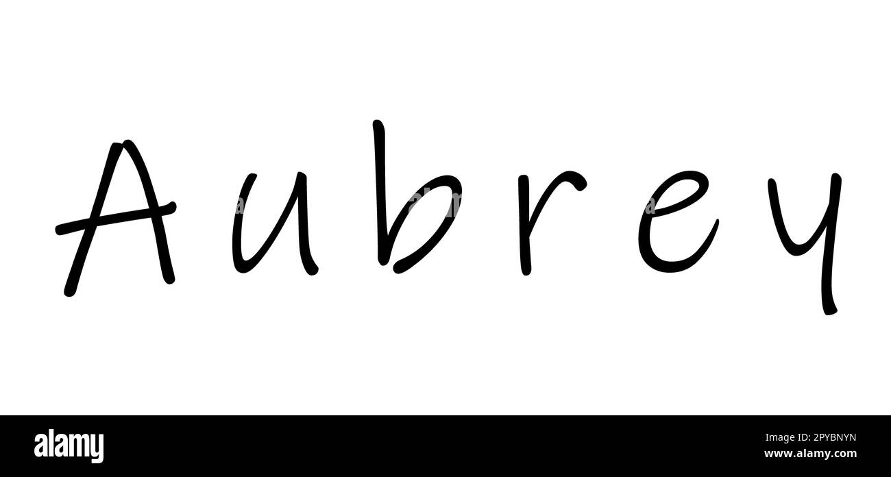 Simple text name design on white Stock Photo - Alamy