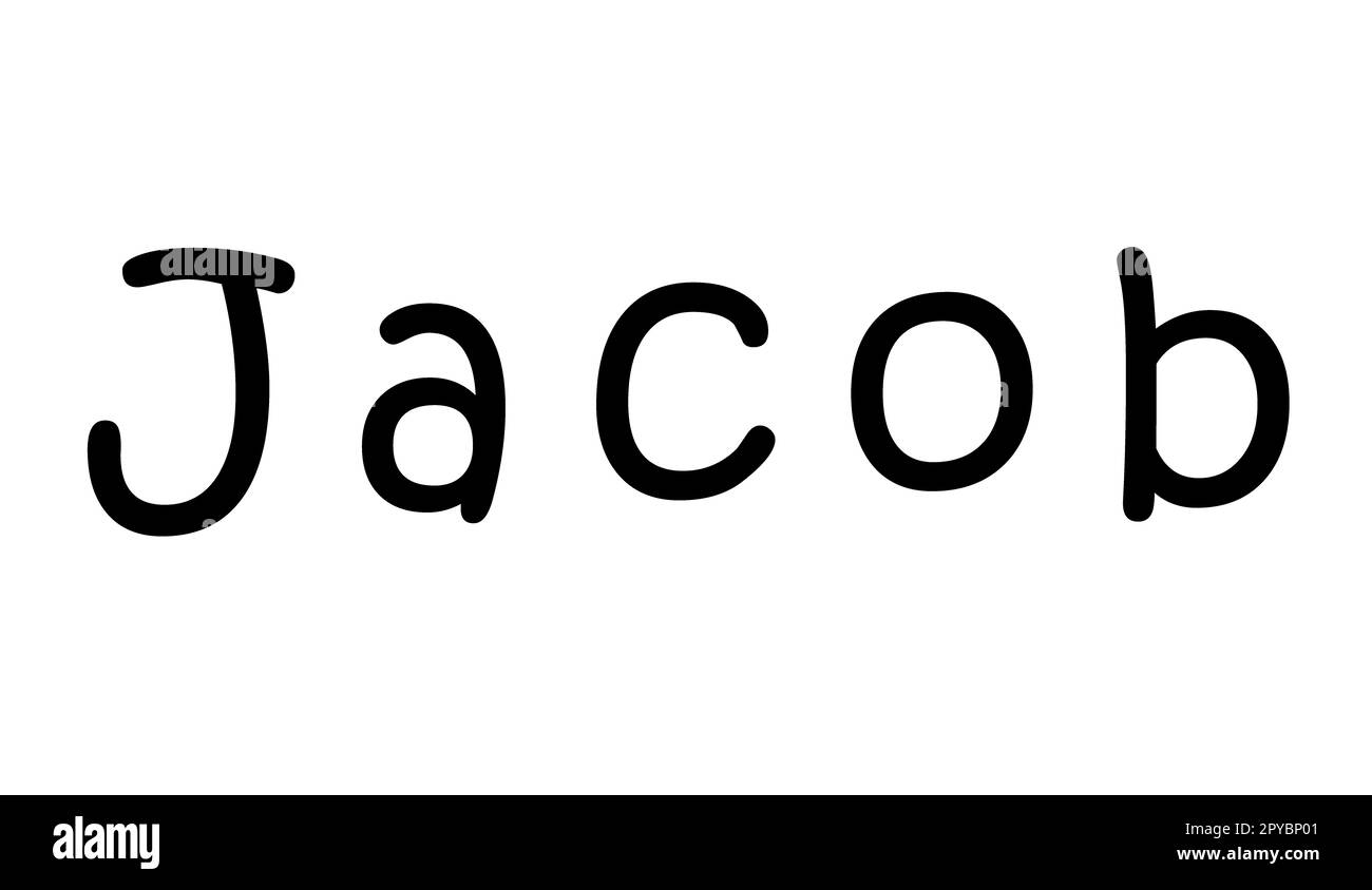 Jacob calligraphy hi-res stock photography and images - Alamy