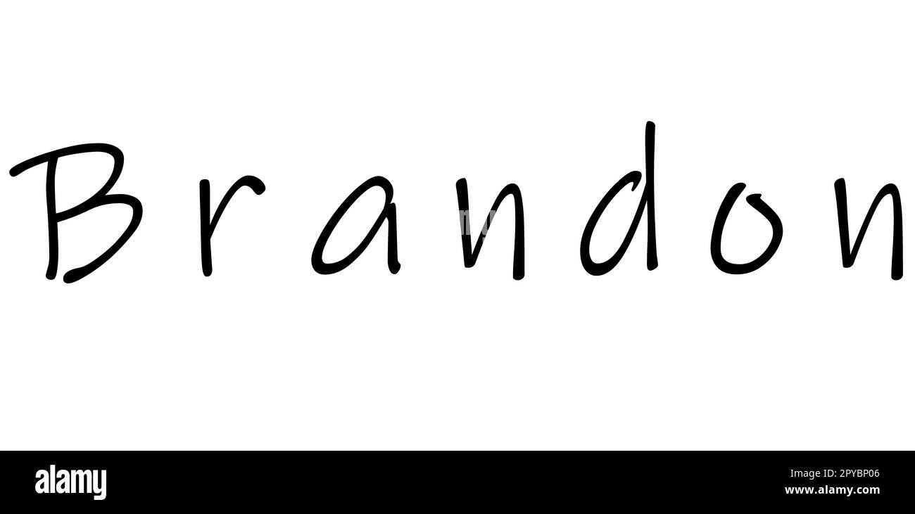 Simple text name design on white Stock Photo - Alamy