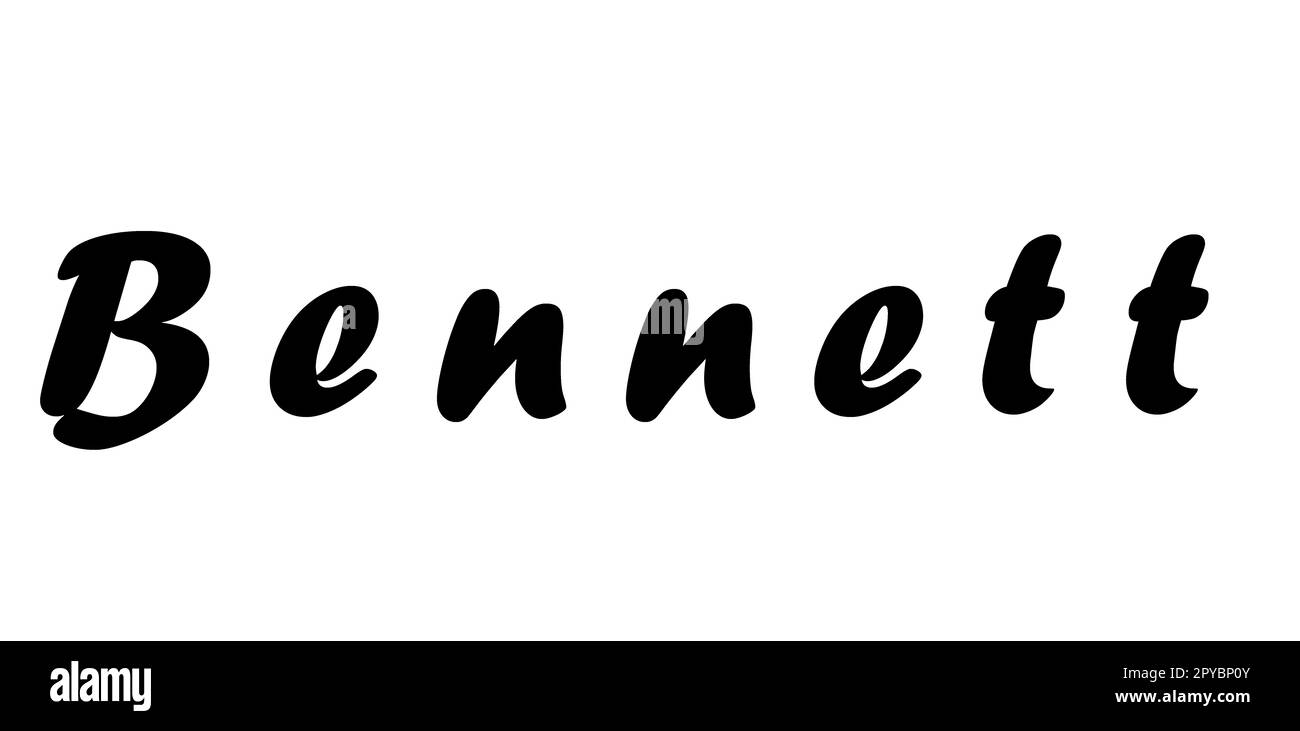 Simple text name design on white Stock Photo - Alamy