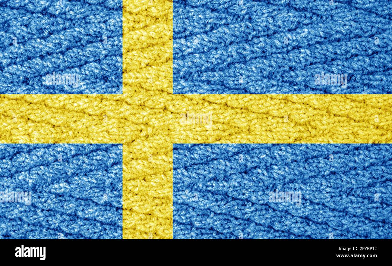Flag on the knitted surface Stock Photo - Alamy