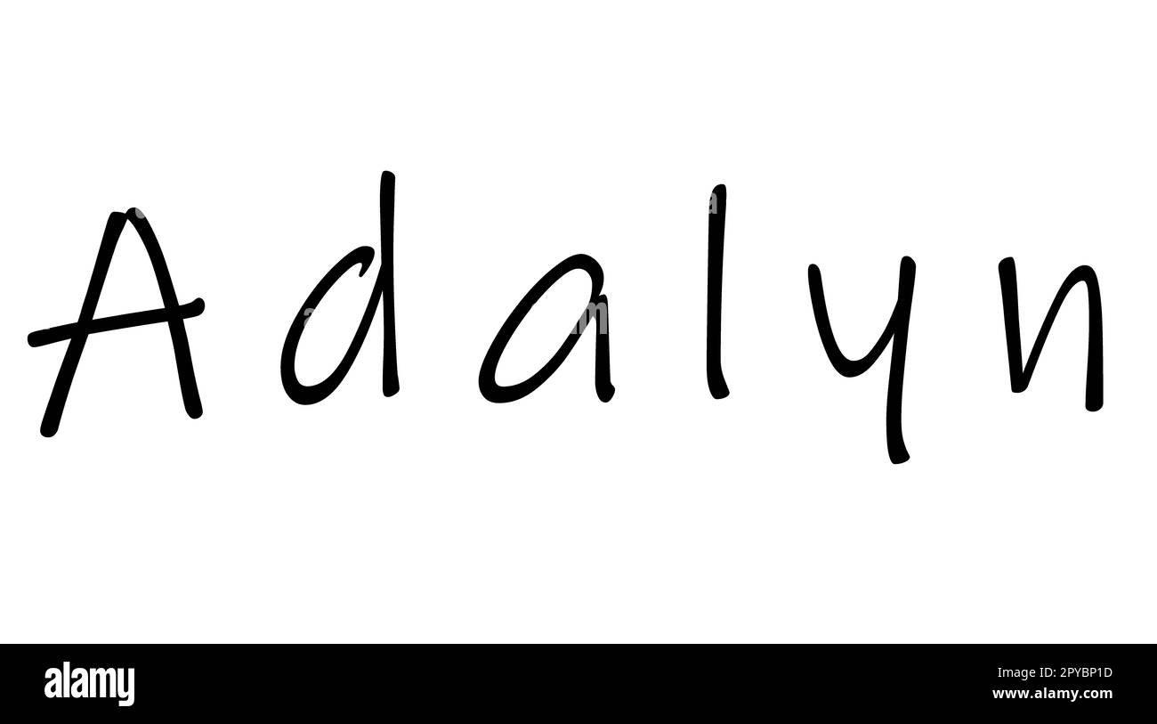 Simple text name design for Adalyn Stock Photo - Alamy