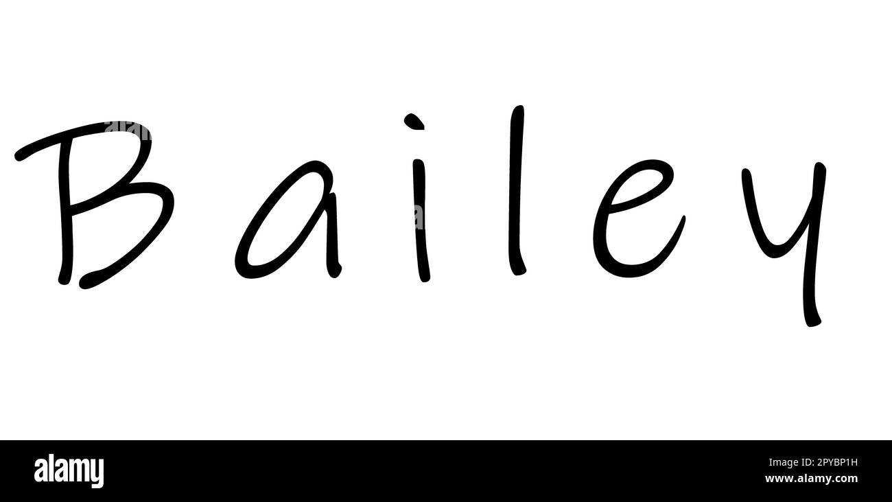 Simple text name design on white Stock Photo - Alamy