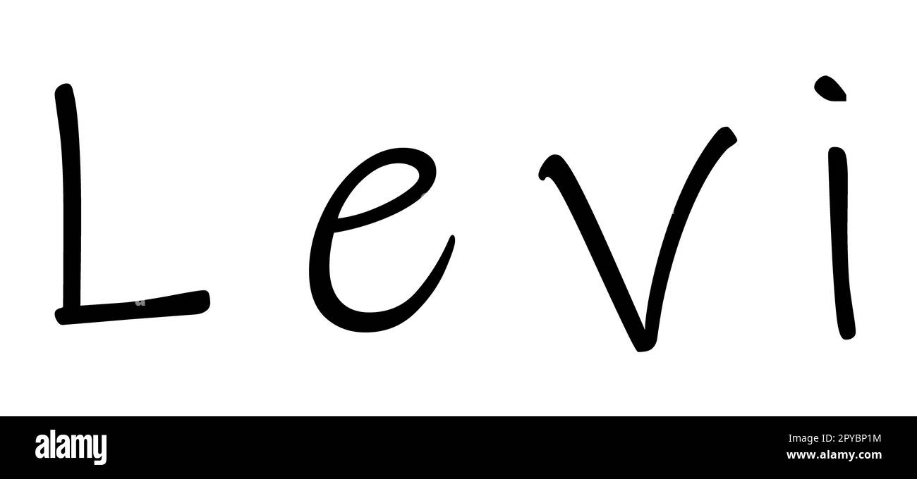 Simple text name design on white Stock Photo - Alamy