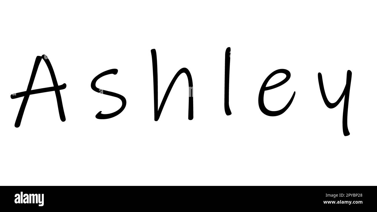 Simple text name design on white Stock Photo - Alamy