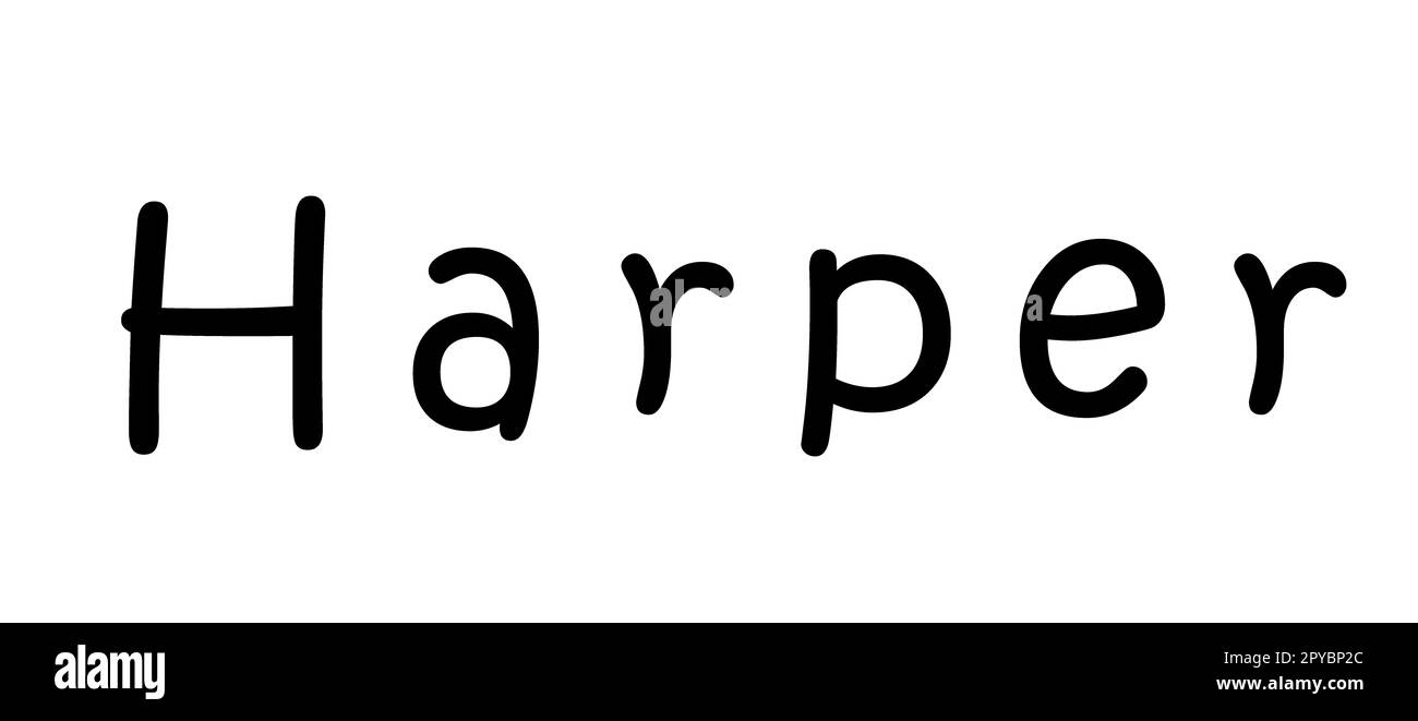 Harper name design hi-res stock photography and images - Alamy