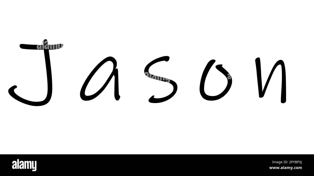 The Name Jason In Cursive
