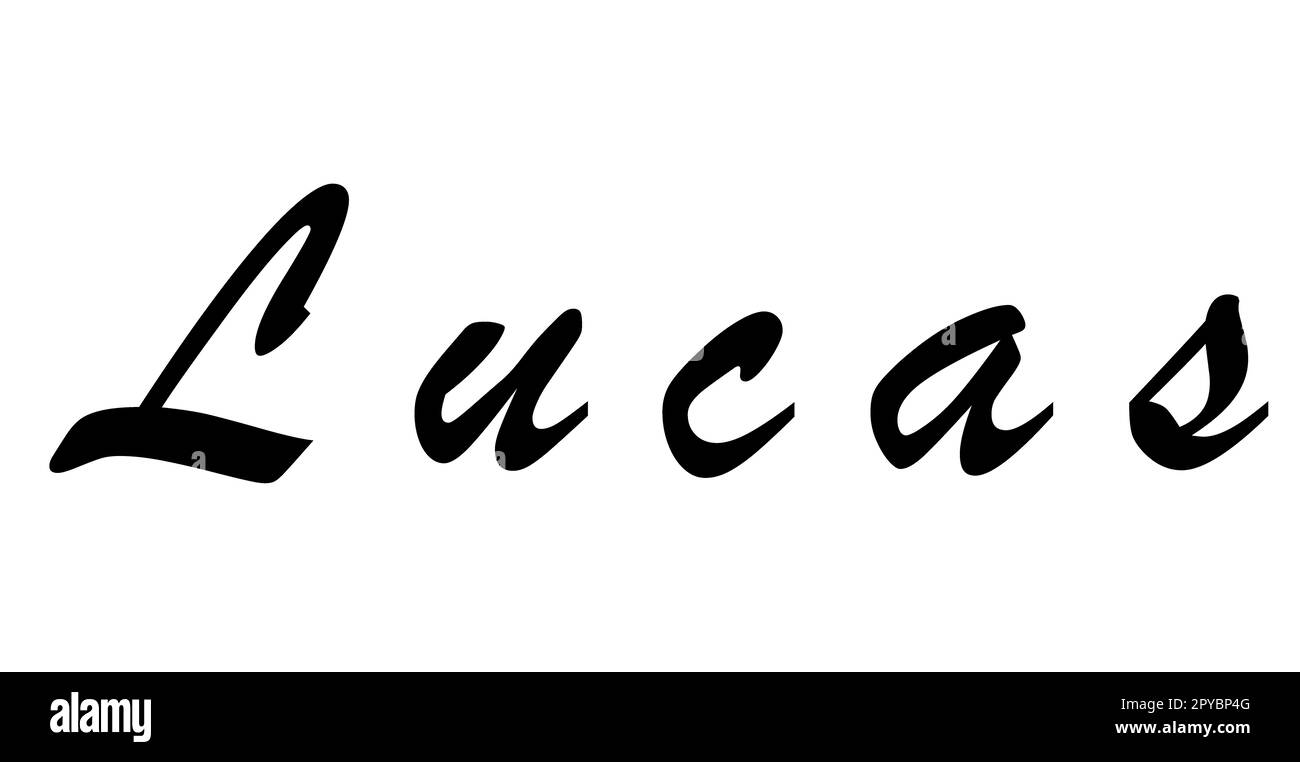 Simple text name design on white Stock Photo - Alamy