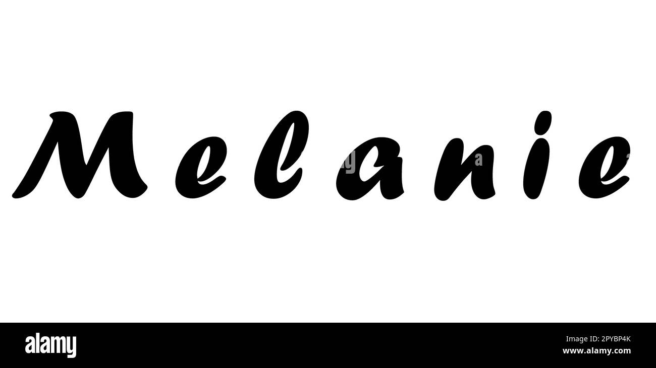 Simple text name design on white Stock Photo - Alamy