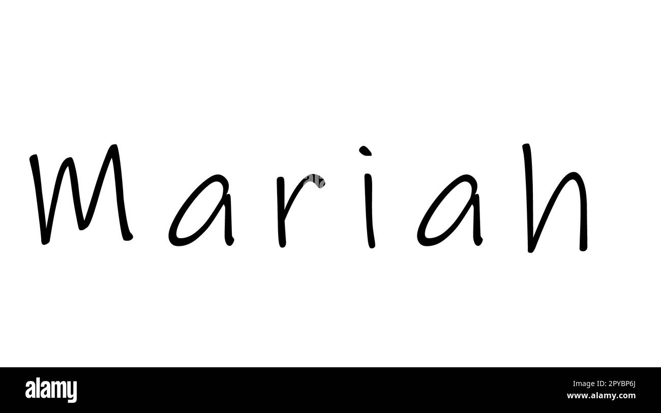 Simple text name design on white Stock Photo - Alamy