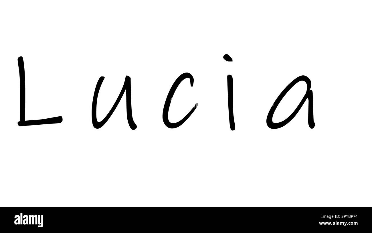 Lucia font Cut Out Stock Images & Pictures - Alamy