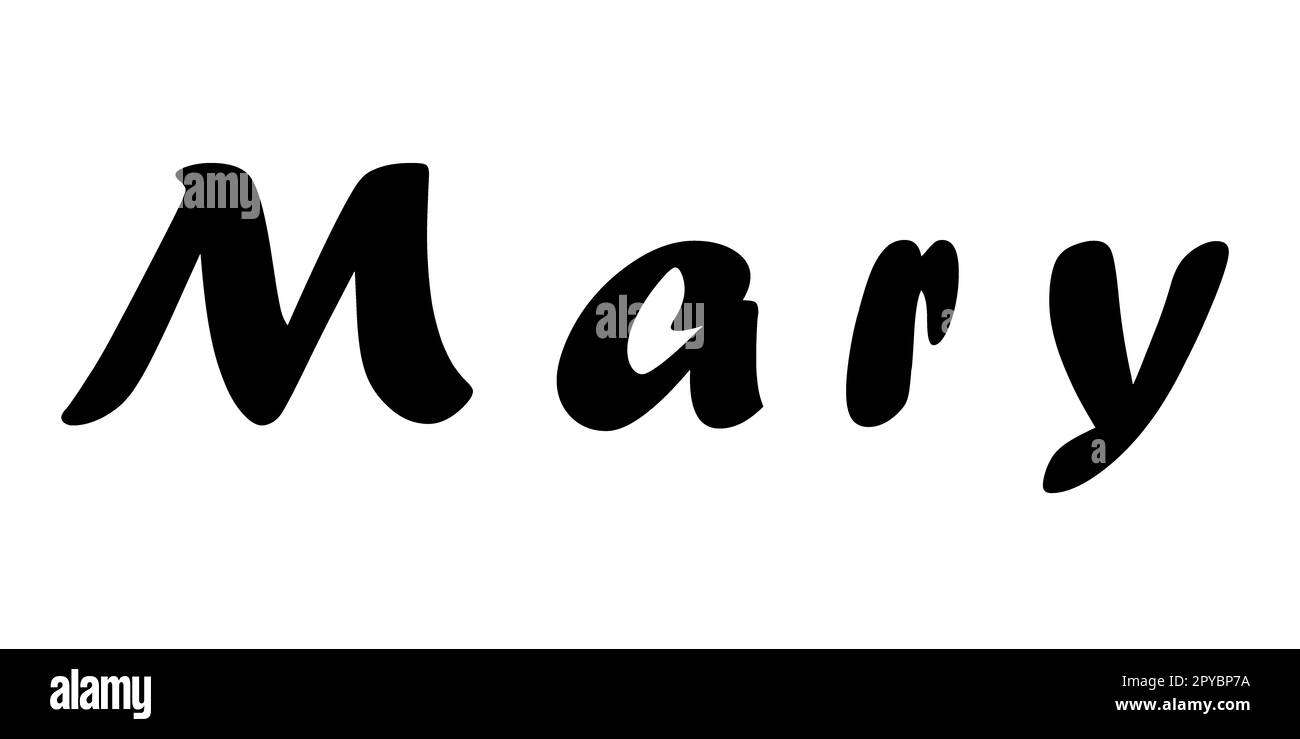 Simple text name design on white Stock Photo - Alamy