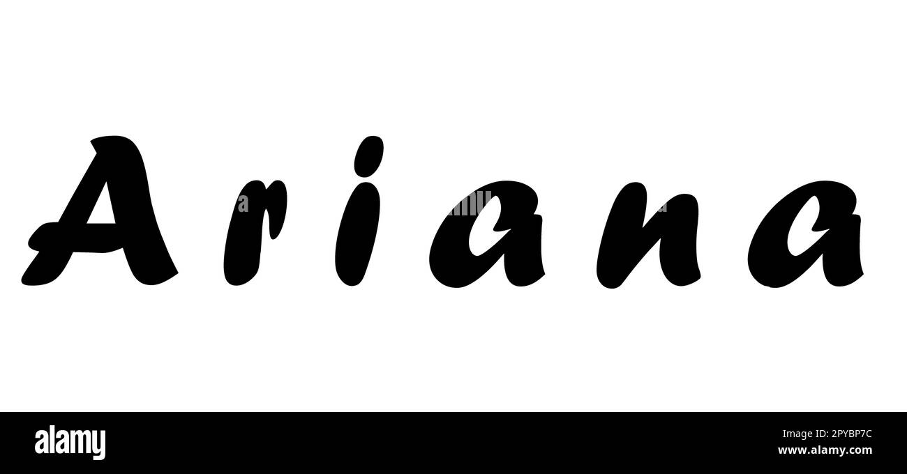 Ariana font hi-res stock photography and images - Alamy