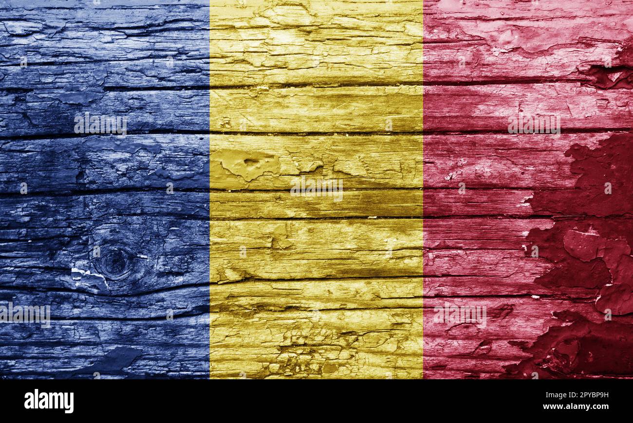 Wooden texture with painted flag Stock Photo - Alamy