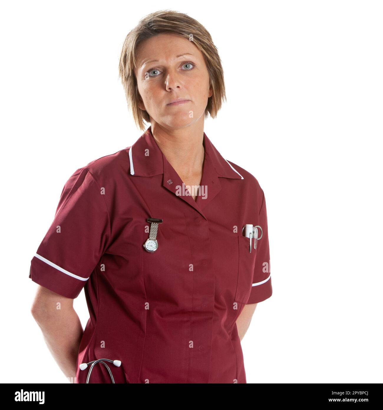 Health Professionals: Compassionate Nurse. A uniformed medical worker ...
