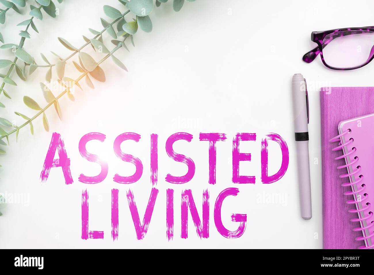 Hand writing sign Assisted Living. Conceptual photo long-term care ...