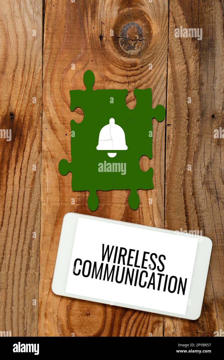 Conceptual caption Wireless Communication, Internet Concept methods of ...