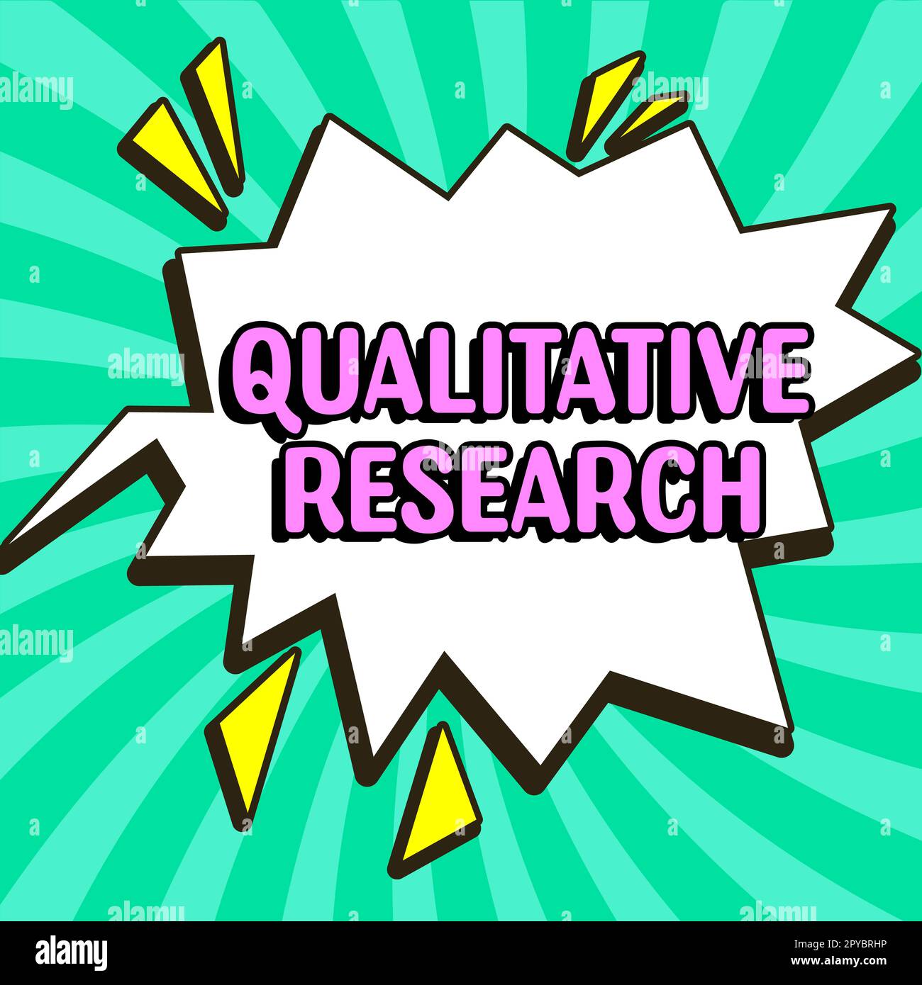 Conceptual display Qualitative Research. Word Written on Certified to ...