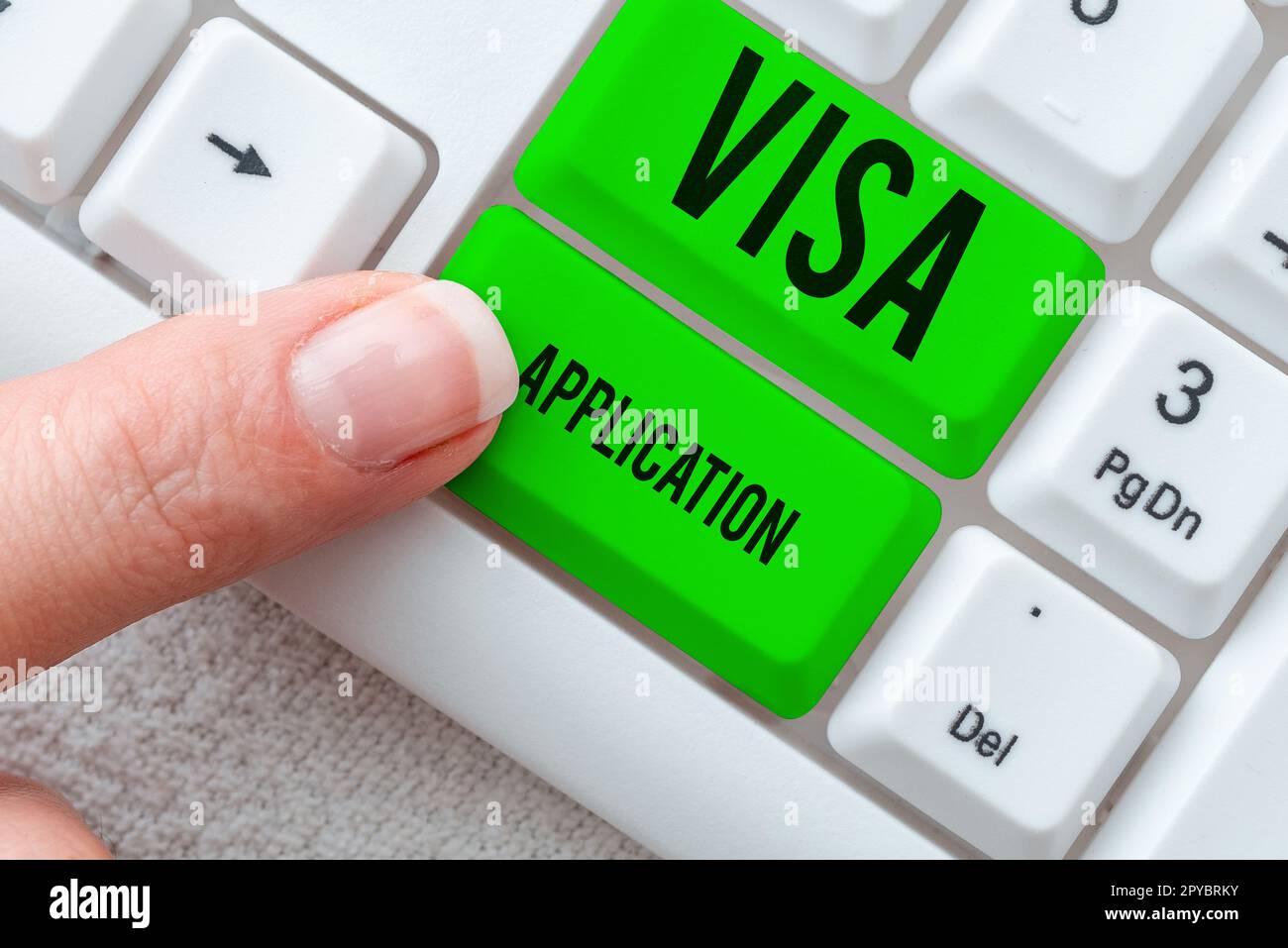 Text showing inspiration Visa Application. Conceptual photo an process ...