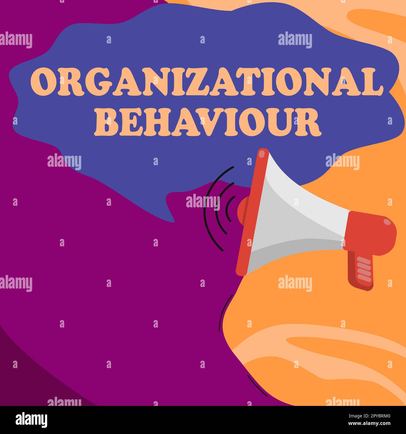 Text showing inspiration Organizational Behaviour. Business overview ...