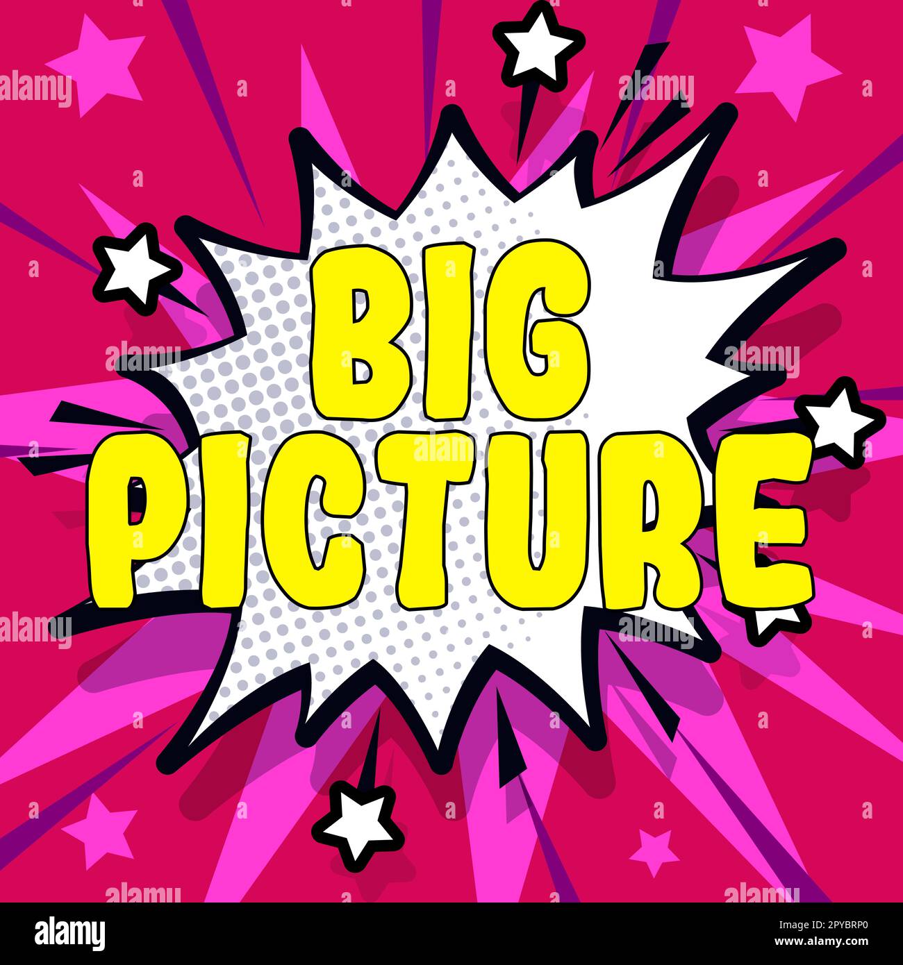 Conceptual display Big Picture. Business idea most important facts ...