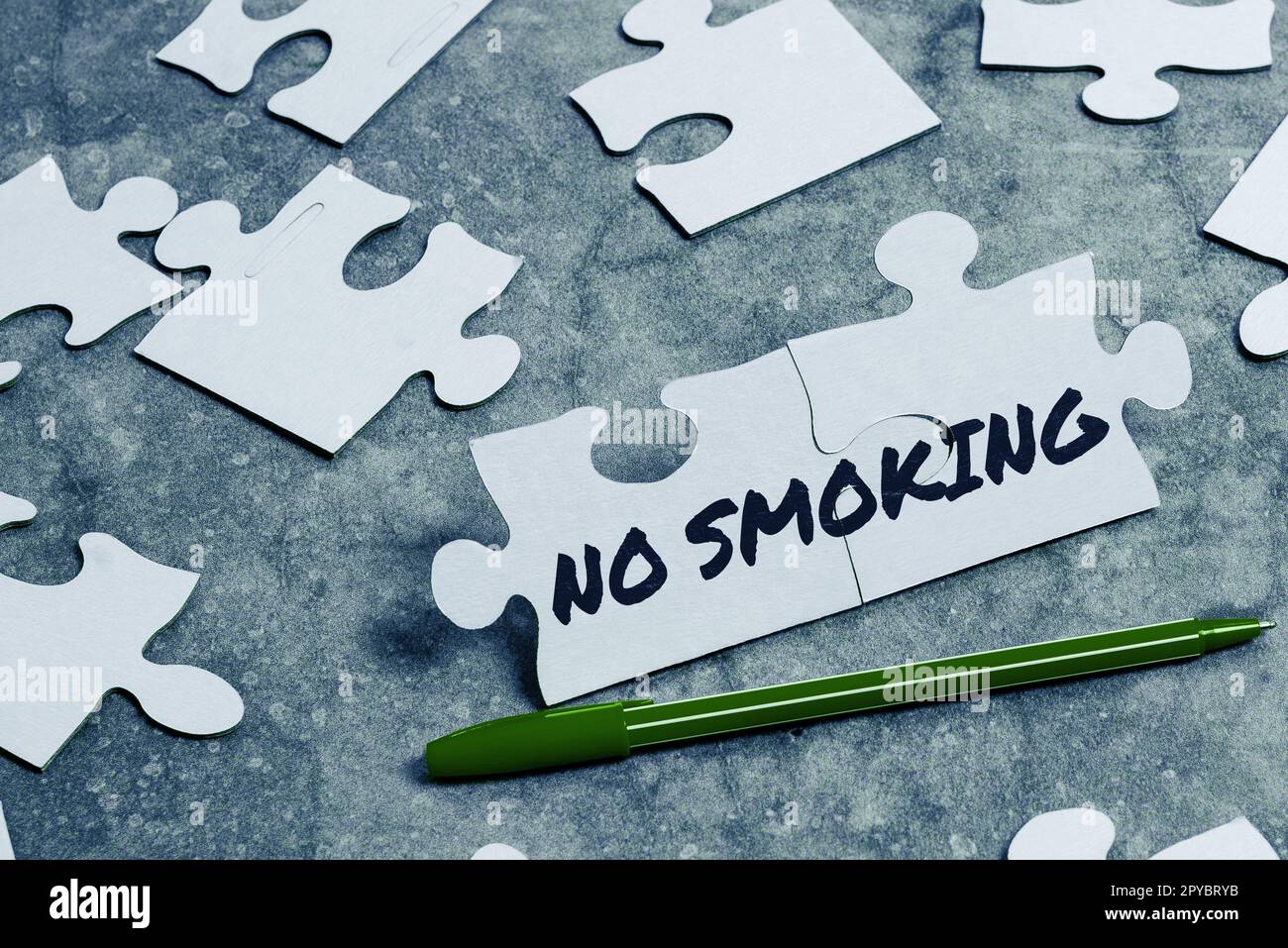 Conceptual display No Smoking. Business idea using tobacco is forbiden ...