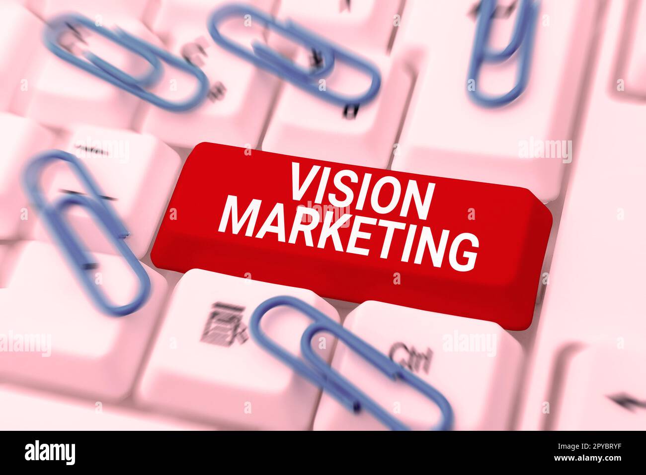 Text showing inspiration Vision Marketing. Word for outlining how they ...